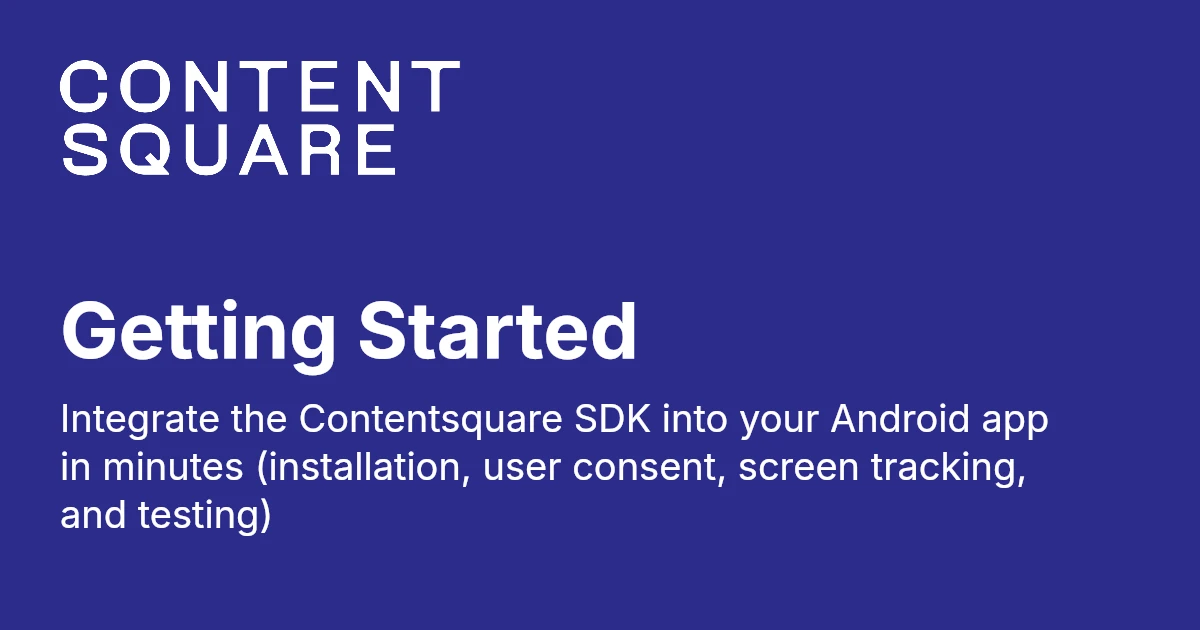 Getting Started - Android