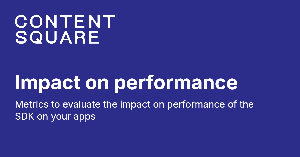 Impact on performance - Android (classic)