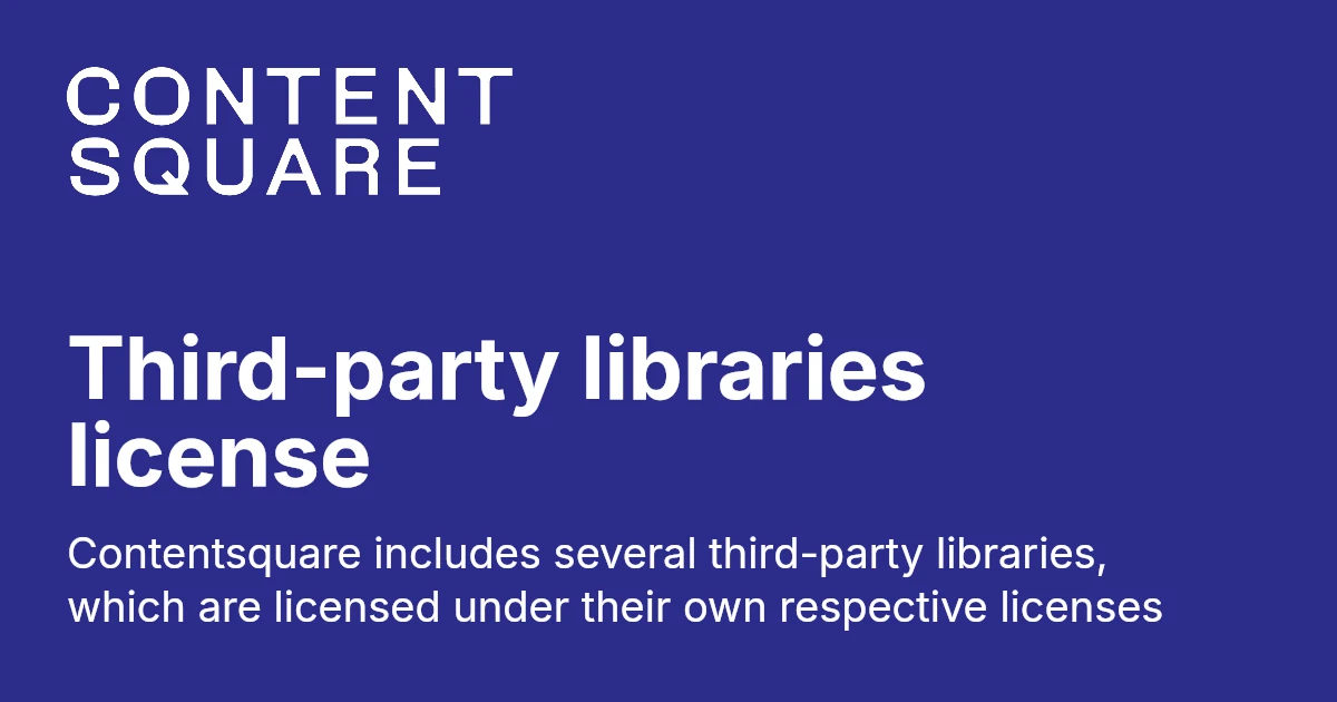 Third-party libraries license - Android