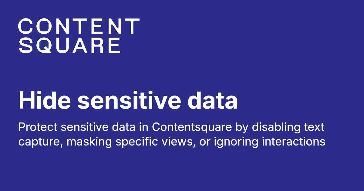 Hide sensitive data - iOS