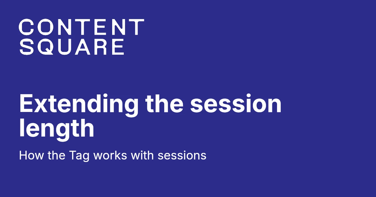 Extending the session length - Web